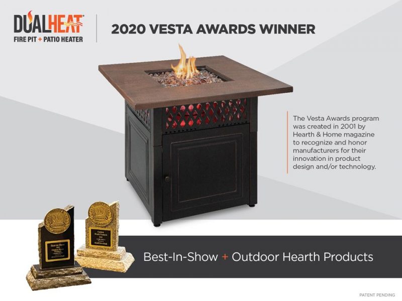 Dine outdoors year-round with DualHeat - the first ever combined fire ...