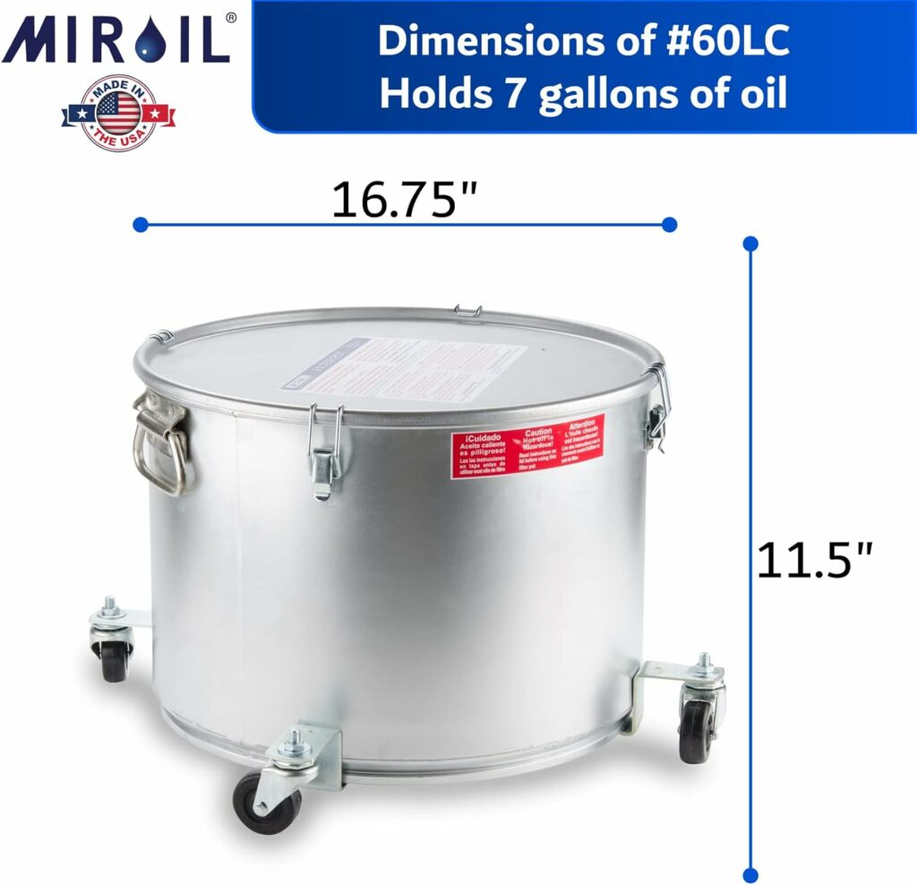MirOil Oil Filtering Starter Kit - 7gal Oil Filter Pot, Filter Bag ...